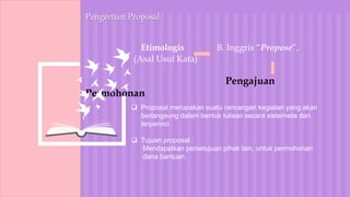 1. Materi Bahasa Indonesia Kelas XI (Proposal) | PPTX