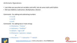 1. basics of python | PPT