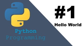 1. basics of python | PPT