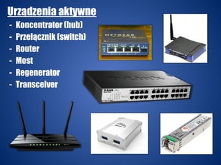 Rodzaje materiałów i urządzeń do budowy sieci komputerowej | PDF