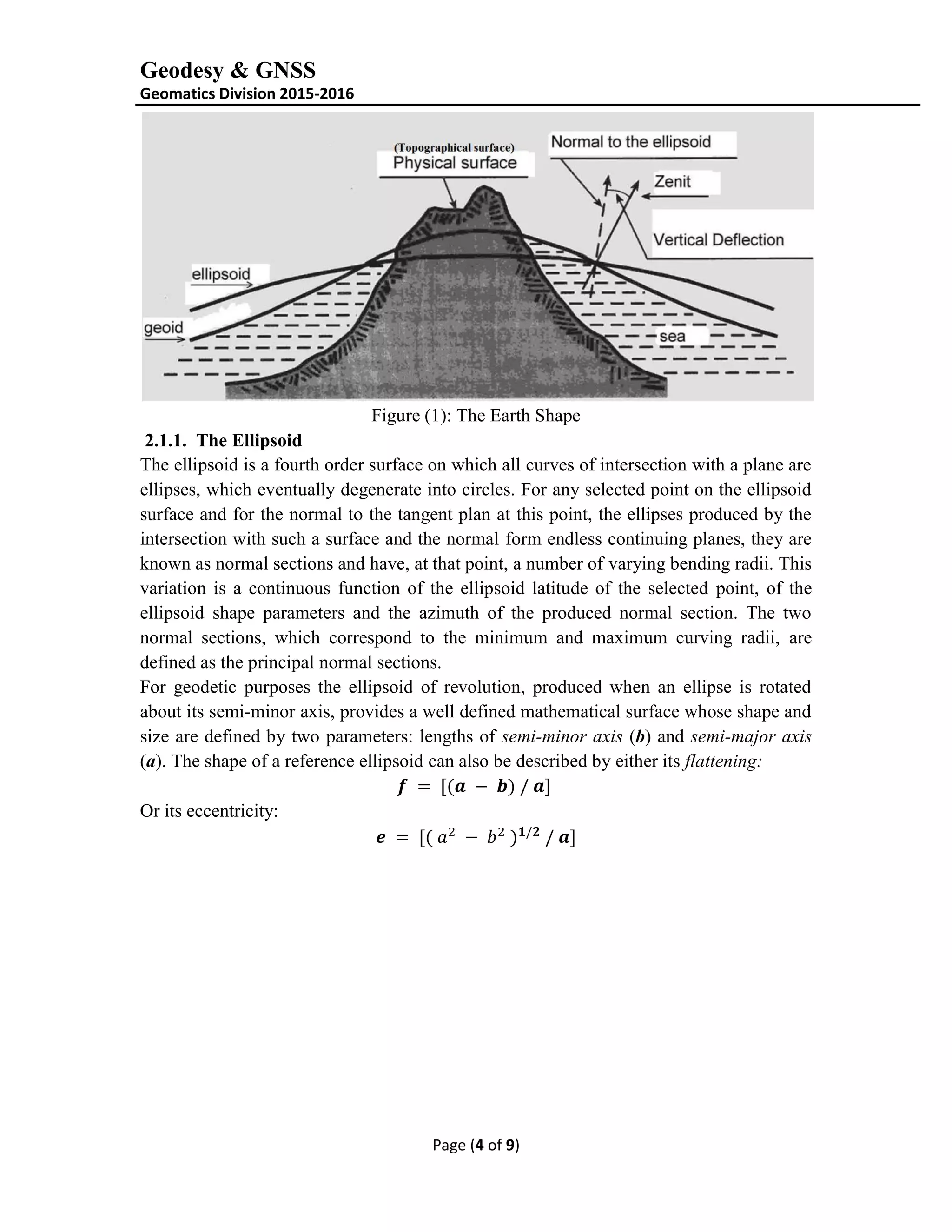 inroduction to geodesy | PDF