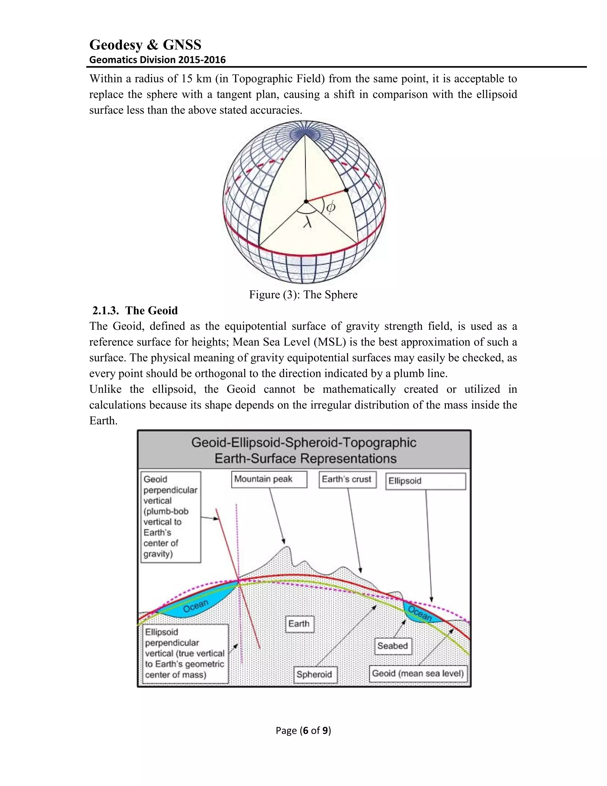 inroduction to geodesy | PDF