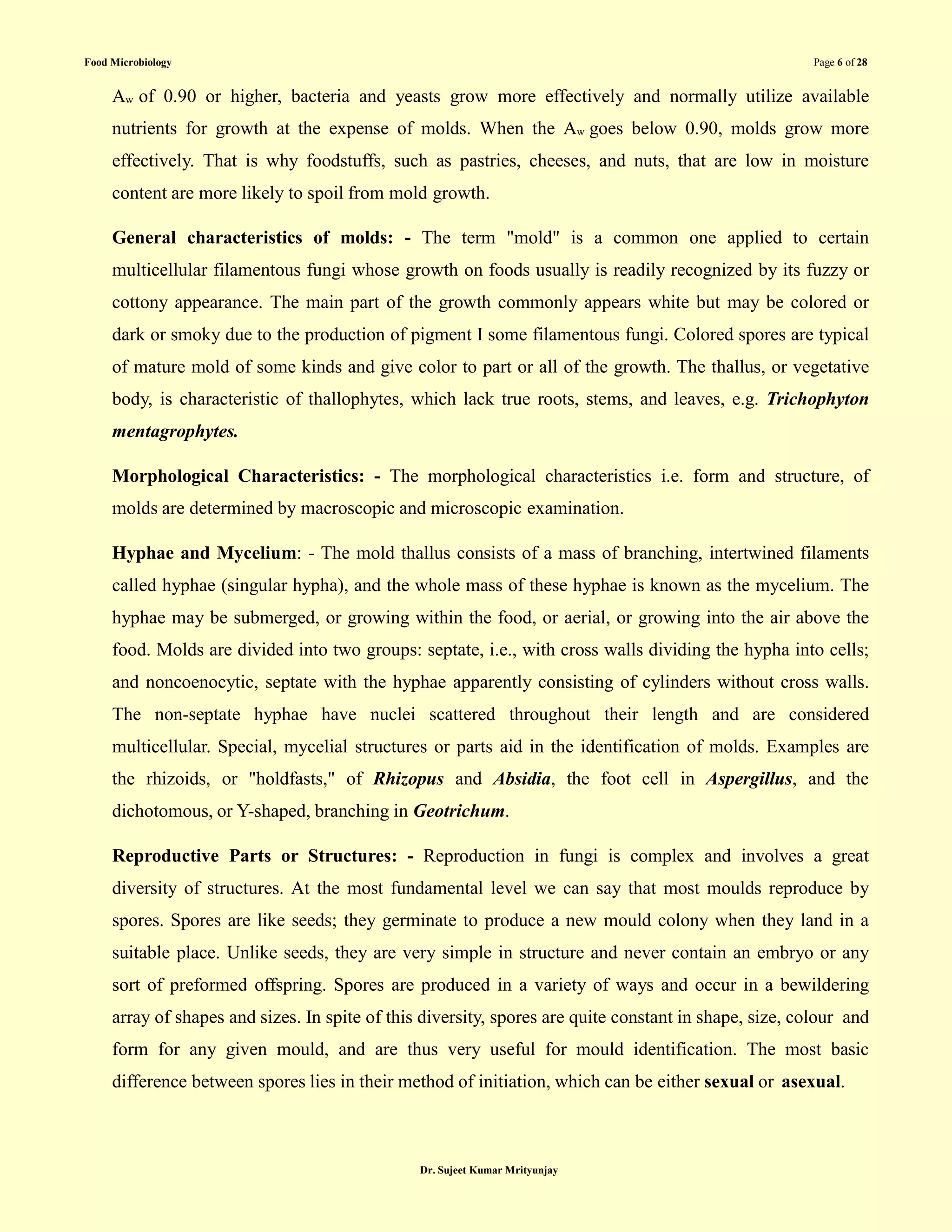 General characteristics, classification and identification of yeasts ...