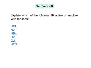 1. IR spectroscopy introduction | PPTX