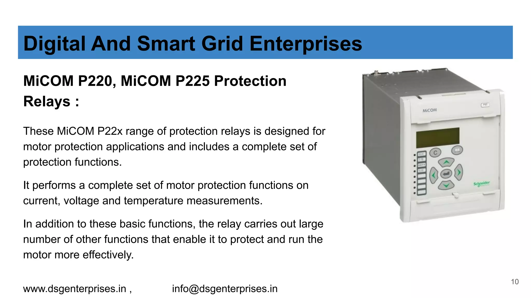 Schneider Micom Numerical relays | PDF