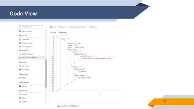 我和阿九Azure有約 39 Azure Blob Storage 如何省錢？ 設定 Access Tier 以及透過 Lifecycle Management 自動調整 (Alan Tsai ...