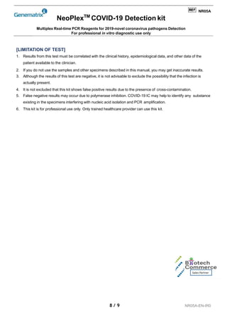 neoplex pcr test kit [genematrix] neo_plex covid-19 detection kit ...