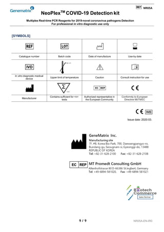 neoplex pcr test kit [genematrix] neo_plex covid-19 detection kit ...