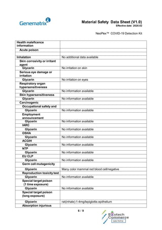 neoplex pcr test kit [genematrix] msds_neo_plex covid-19 detection kit ...