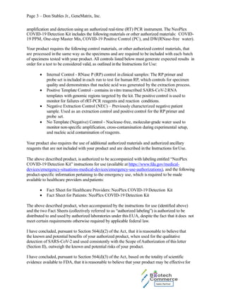 neoplex pcr test kit [genematrix]genematrix fda_eua -converted | PDF