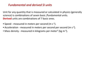 1.1 measurements in physics | PPTX
