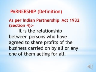 1.Partnership Meaning, Definition | PPT