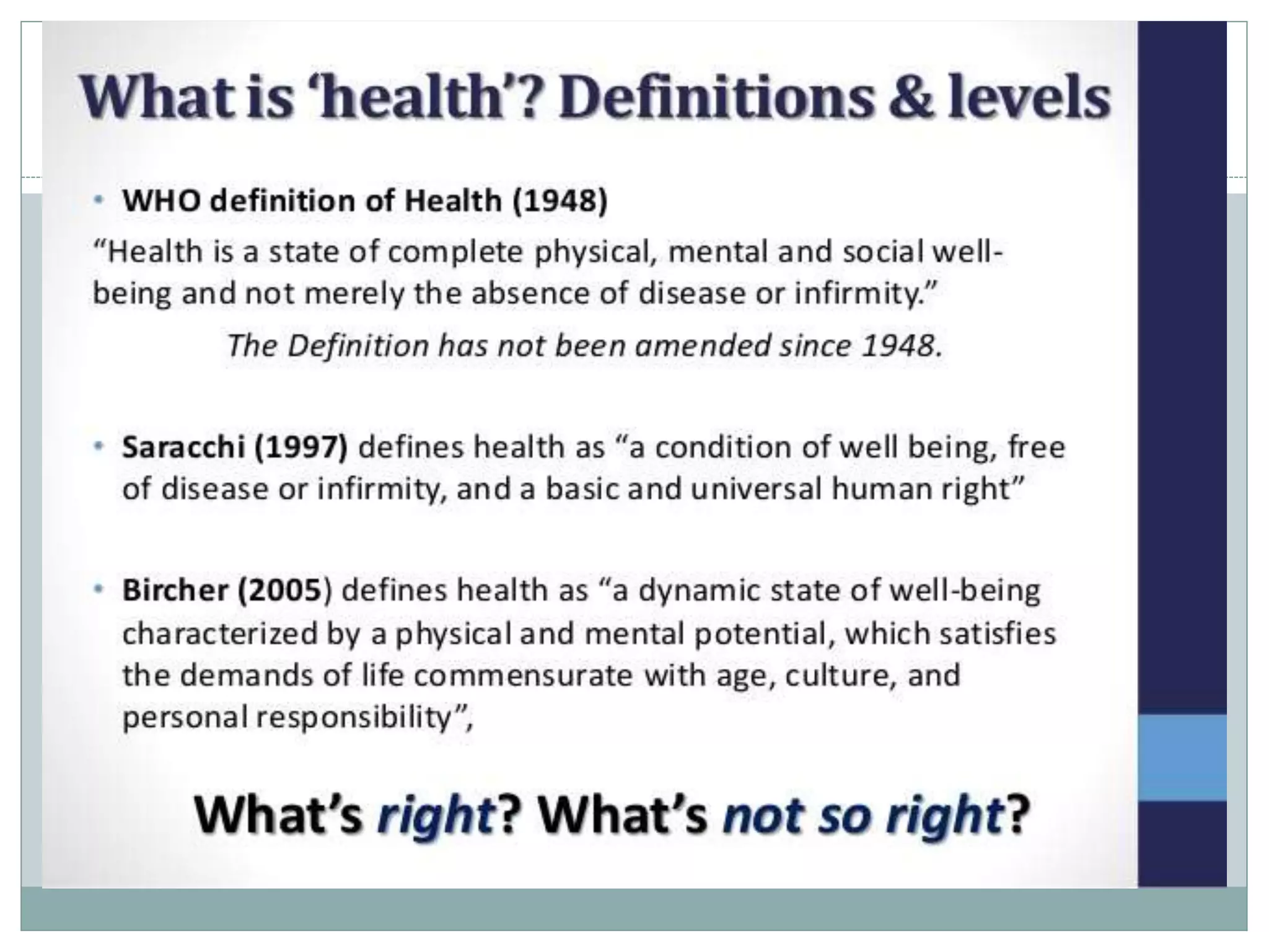 1. concept of health | PPTX
