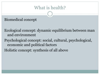 1. concept of health | PPTX | Medical Health