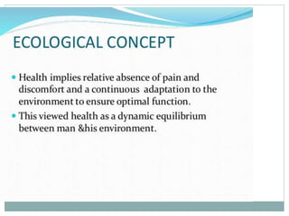 1. concept of health | PPTX | Medical Health