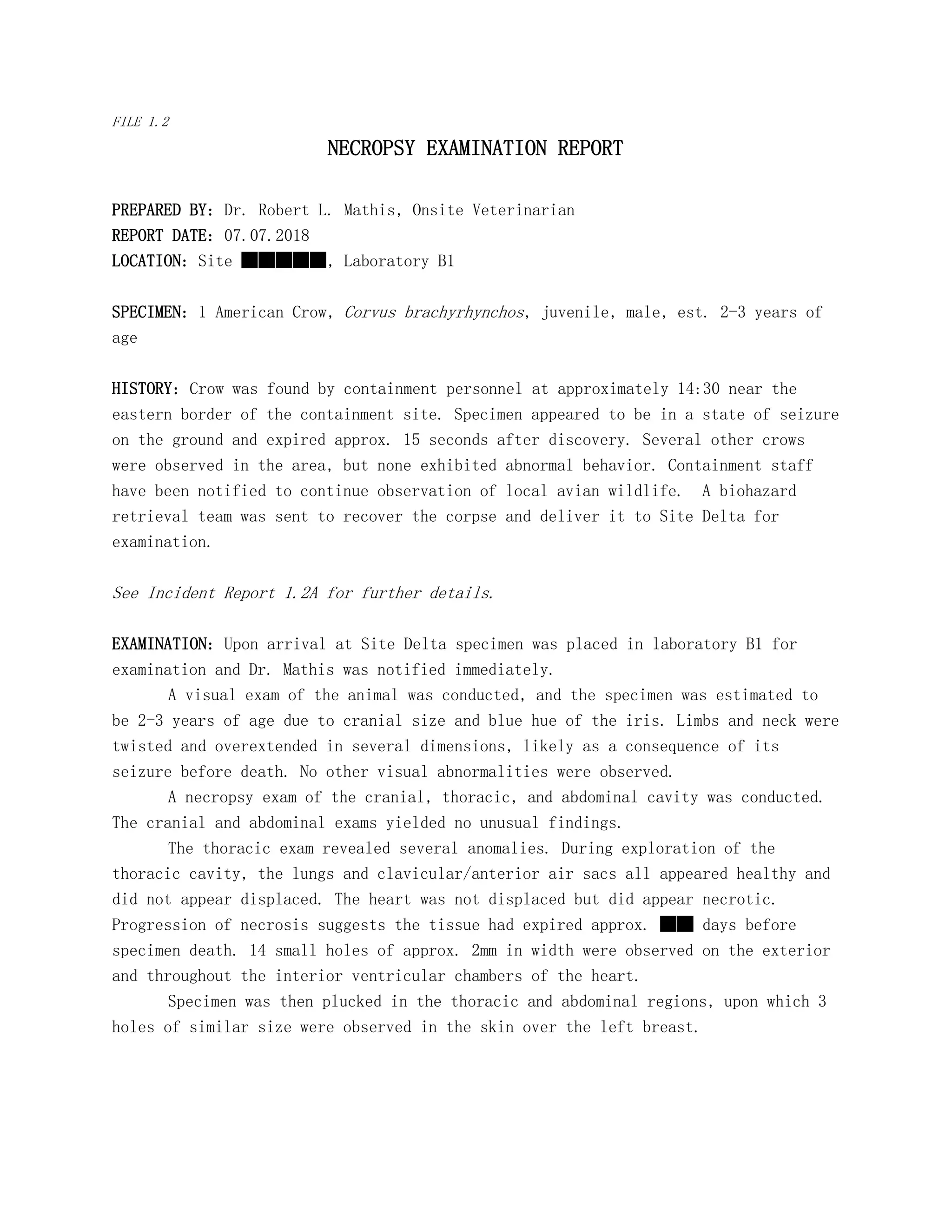 1.2 Necropsy Report | PDF