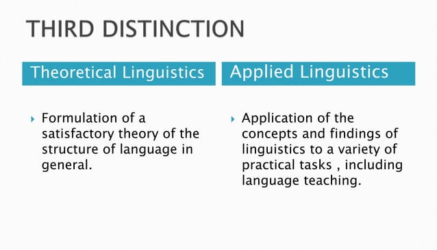 Linguistics and its classification | PPTX | Science