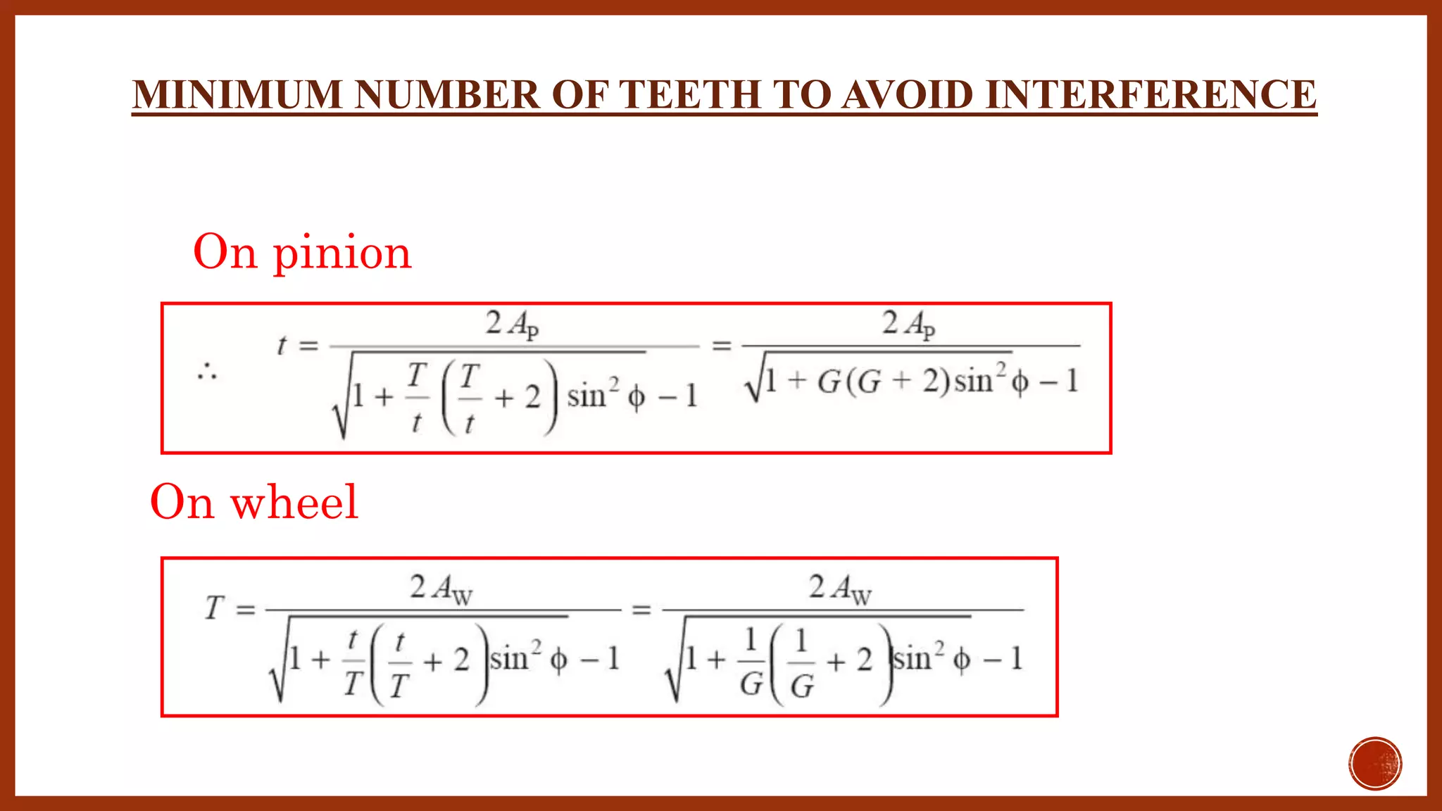 1.6 interference in gears | PPTX