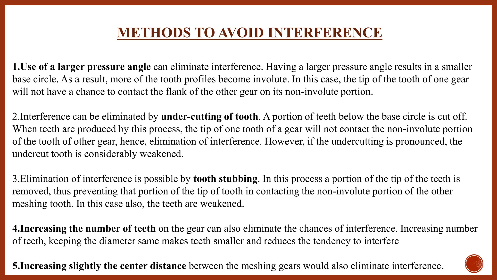 1.6 interference in gears | PPTX