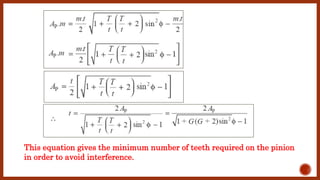 1.6 interference in gears | PPTX