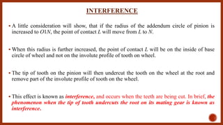 1.6 interference in gears | PPTX