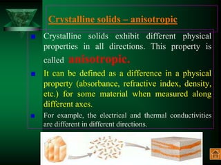 SOLID STATE -XII BY SULEKHA RANI R , PGT CHEMISTRY | PPT