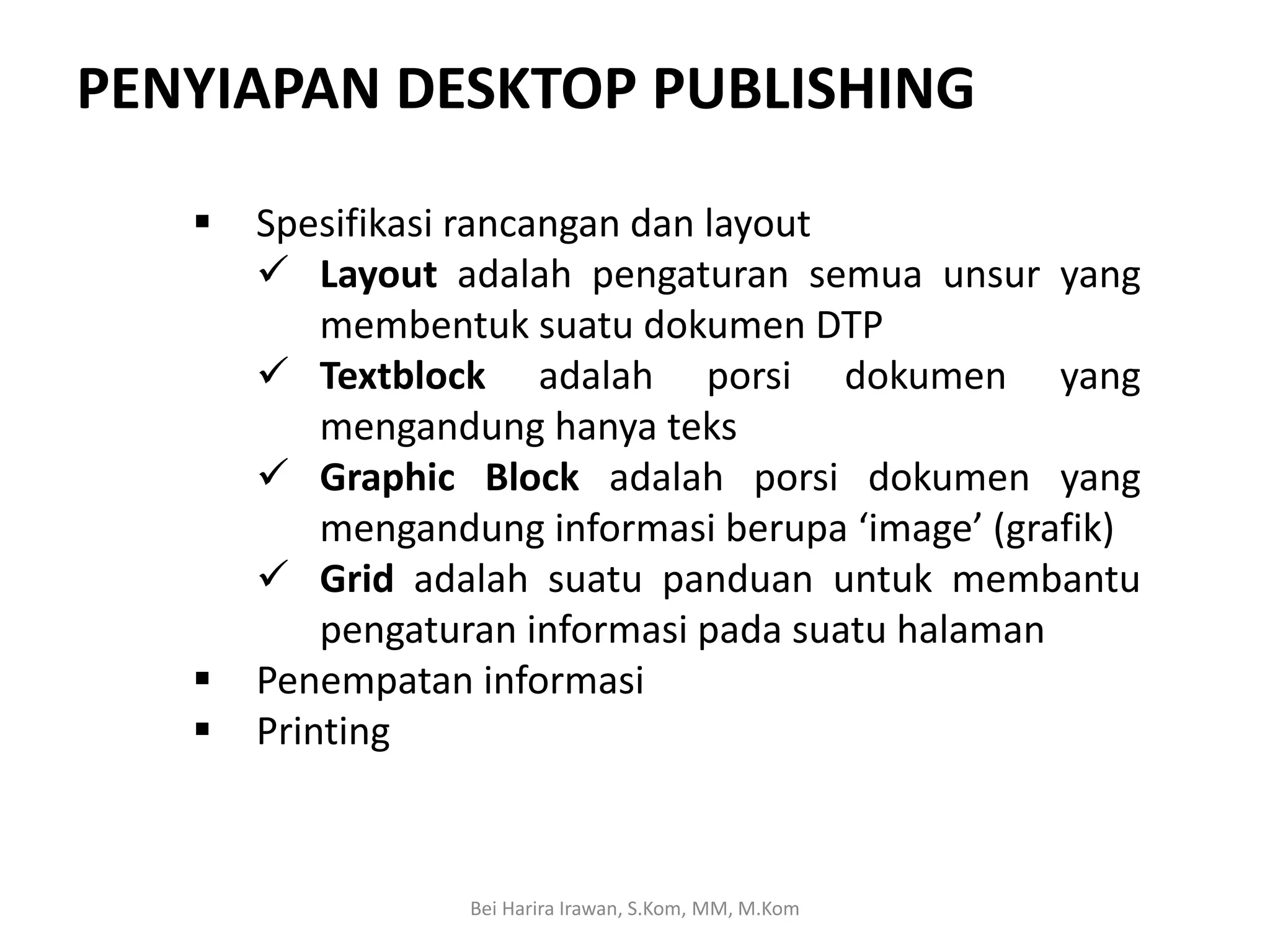 Desktop Publishing 1 - [Pengantar] | PPTX