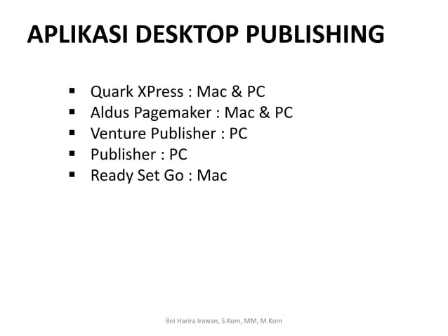 Desktop Publishing 1 - [Pengantar] | PPTX