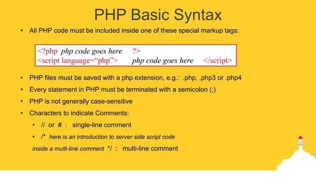 1. introduction to php and variable | PPT