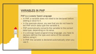 1. introduction to php and variable | PPT