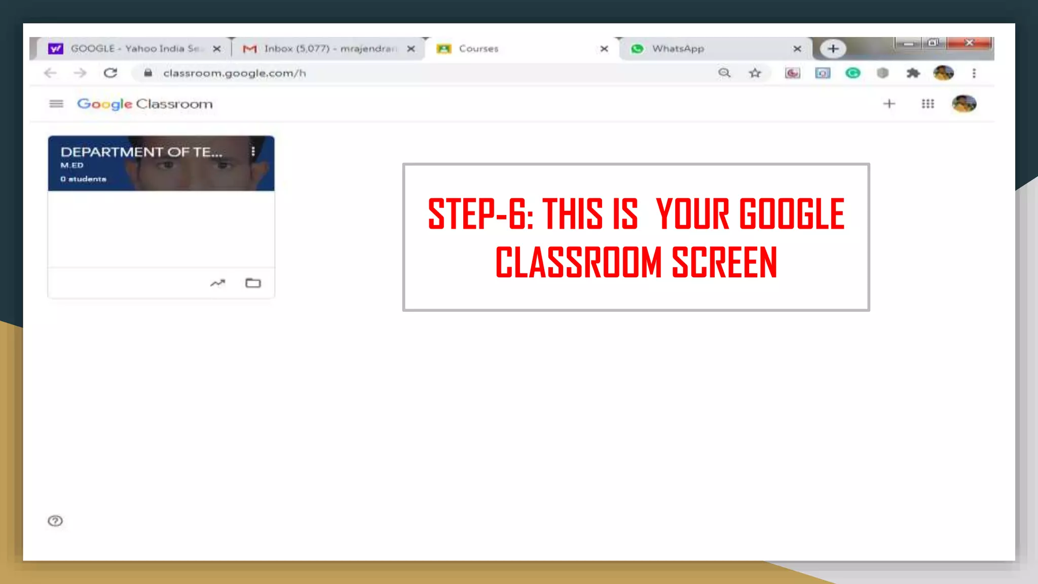 1.b.opening google classroom | PPT
