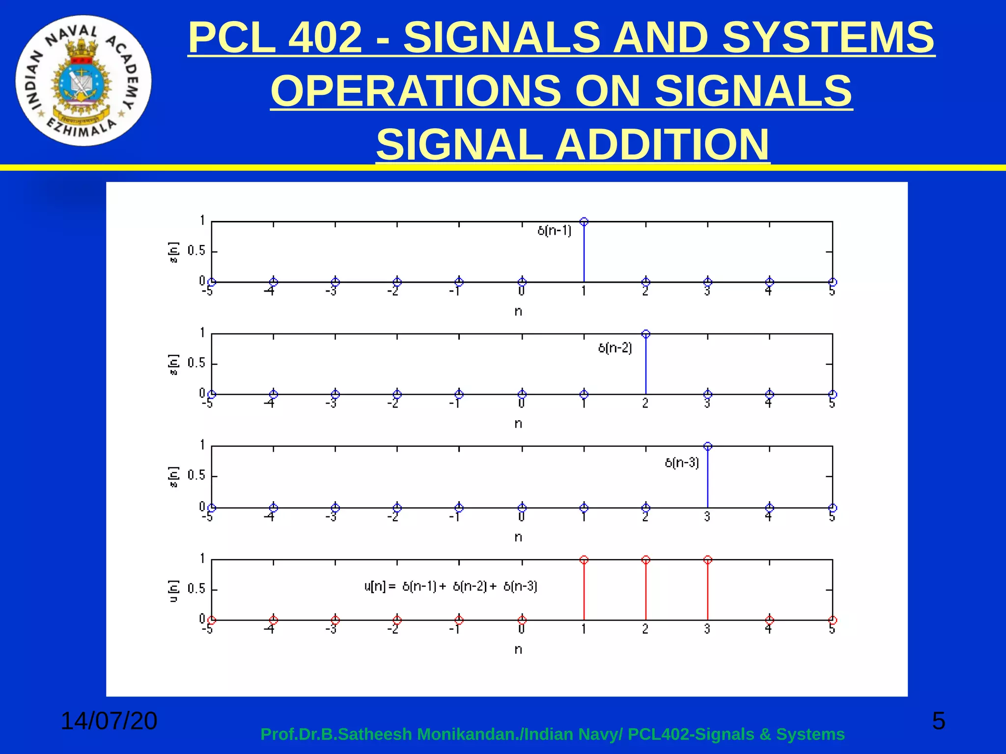 1.1.Operations on signals | PDF
