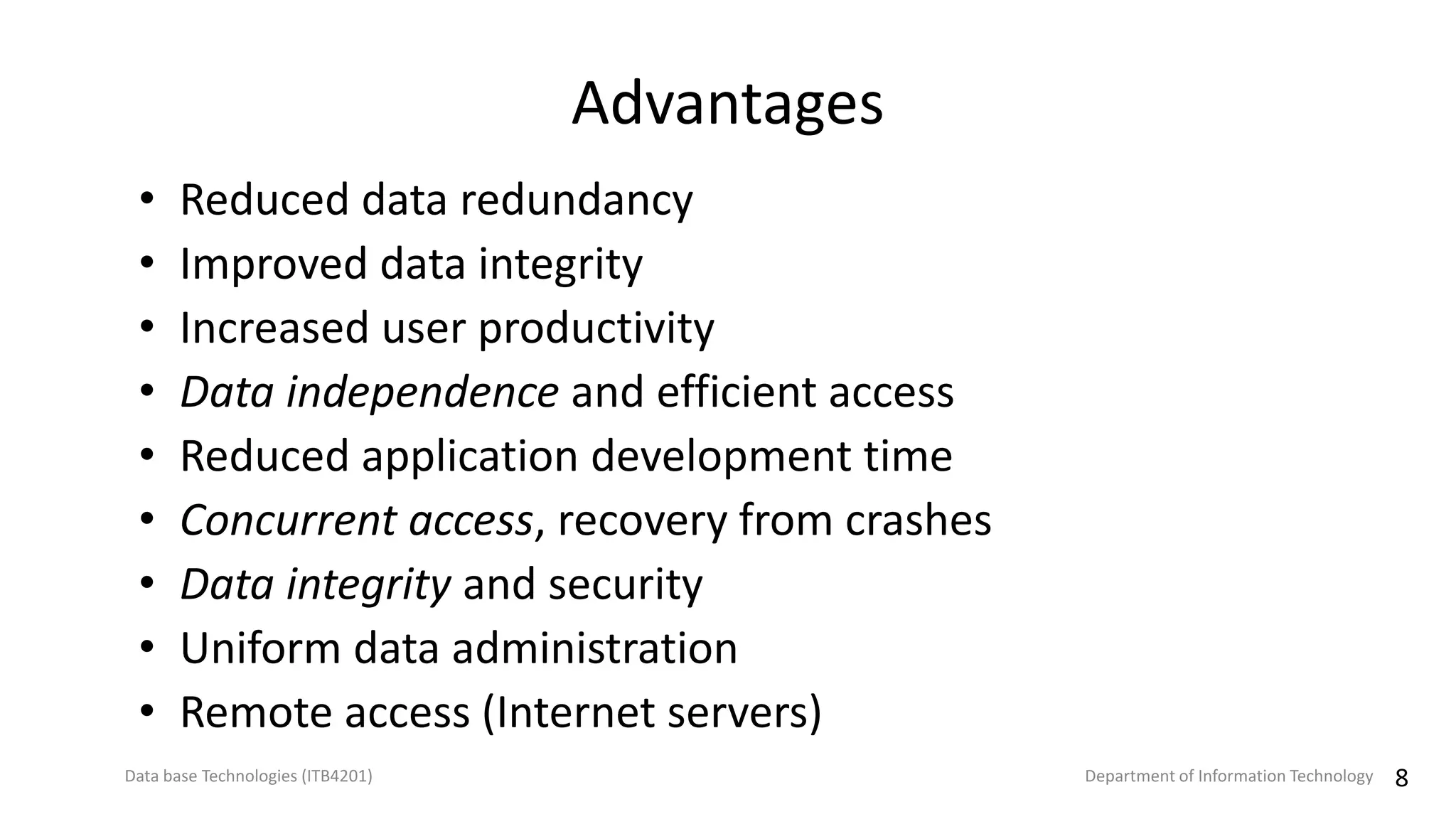 Introduction To Database Management Systems Pptx Databases Computer Software And Applications