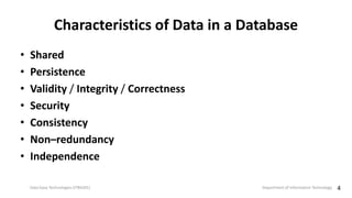 Introduction to Database Management Systems | PPTX