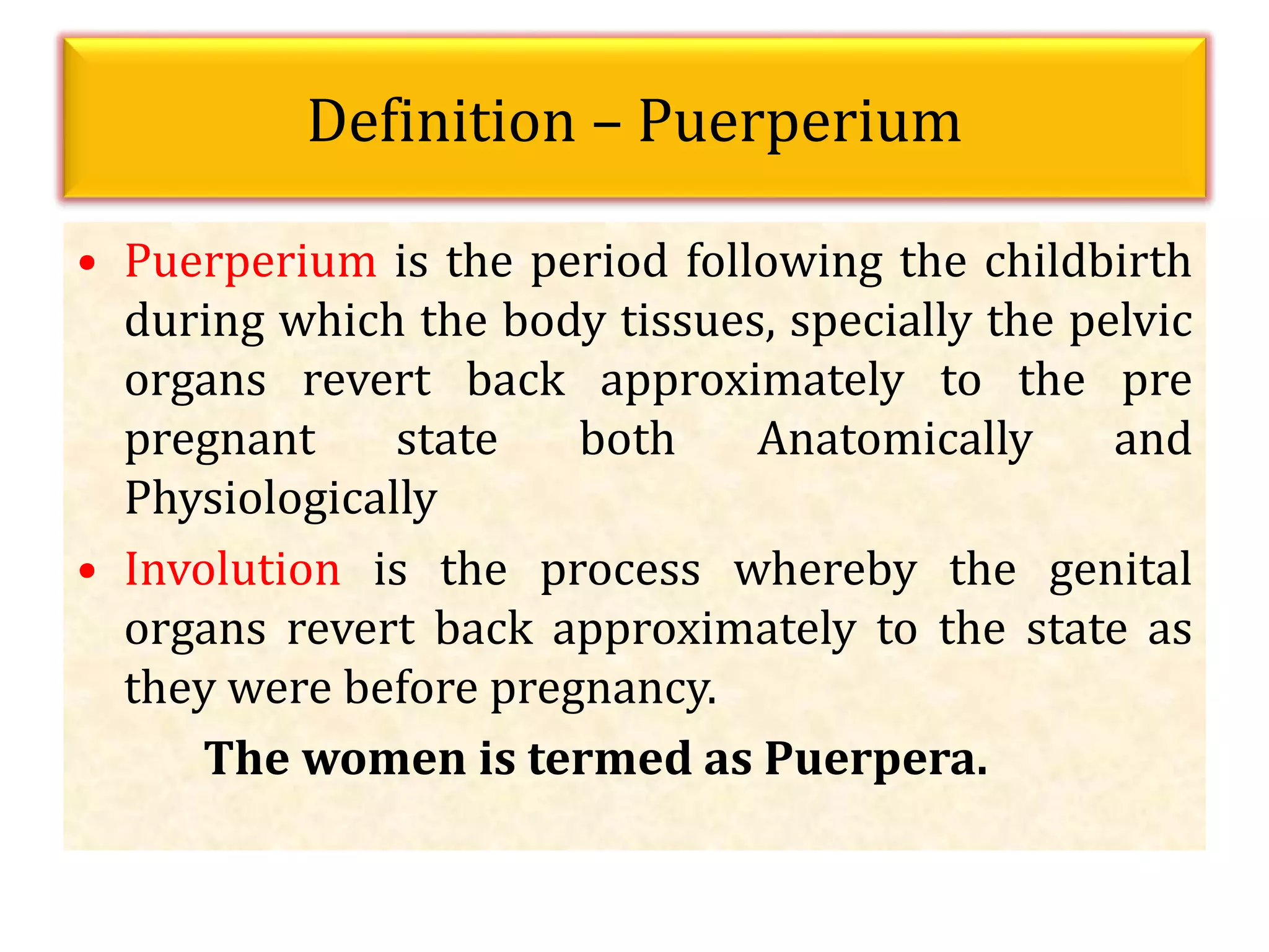 Normal Puerperium | PPTX