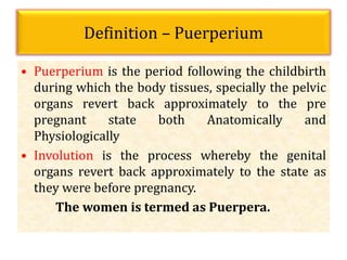Normal Puerperium | PPTX