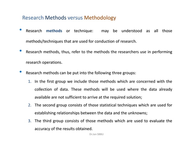 1.3 method vs methodologies | PPT