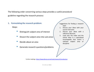 1.4 research process | PPT