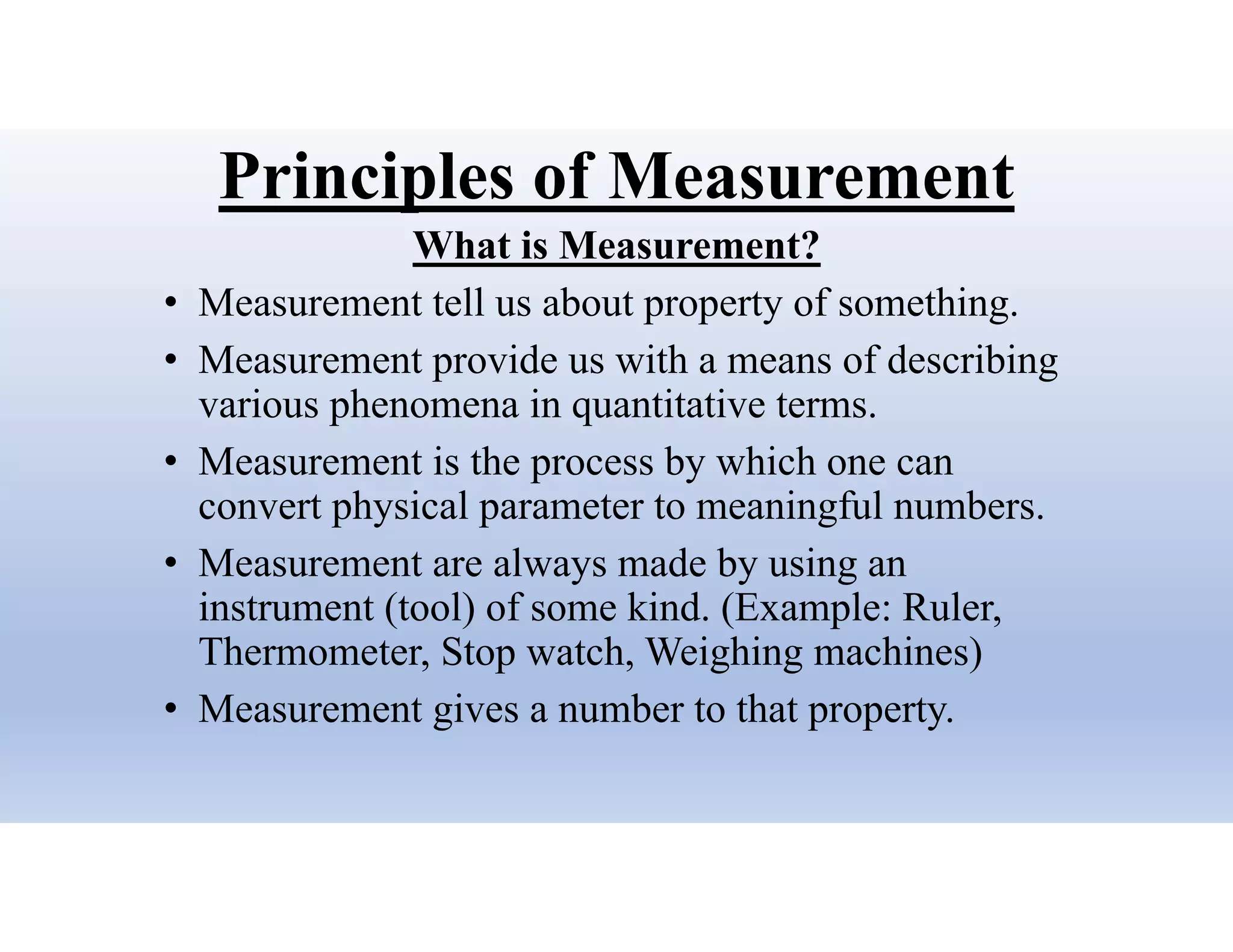 1. principles of measurement | PDF