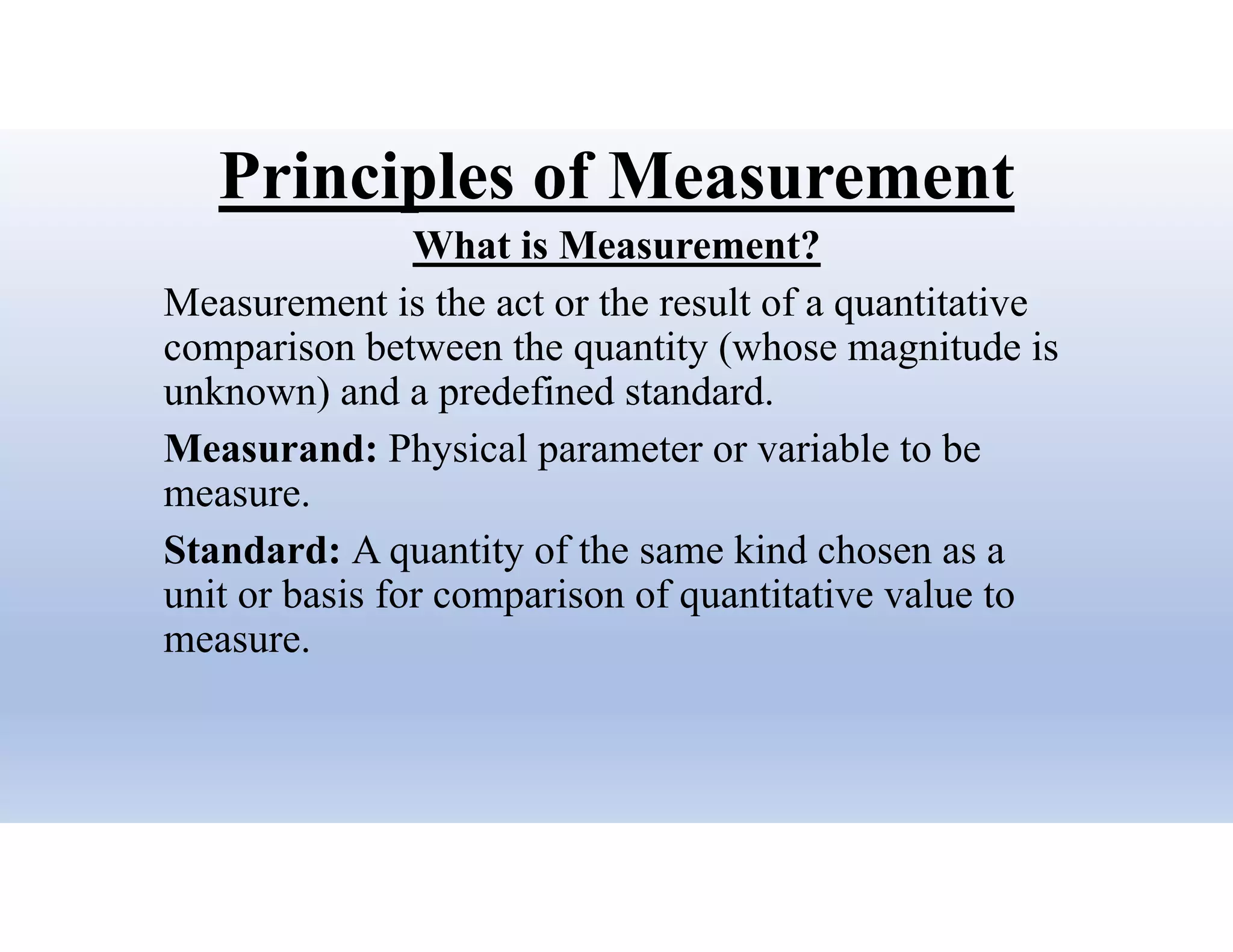 1. principles of measurement | PDF
