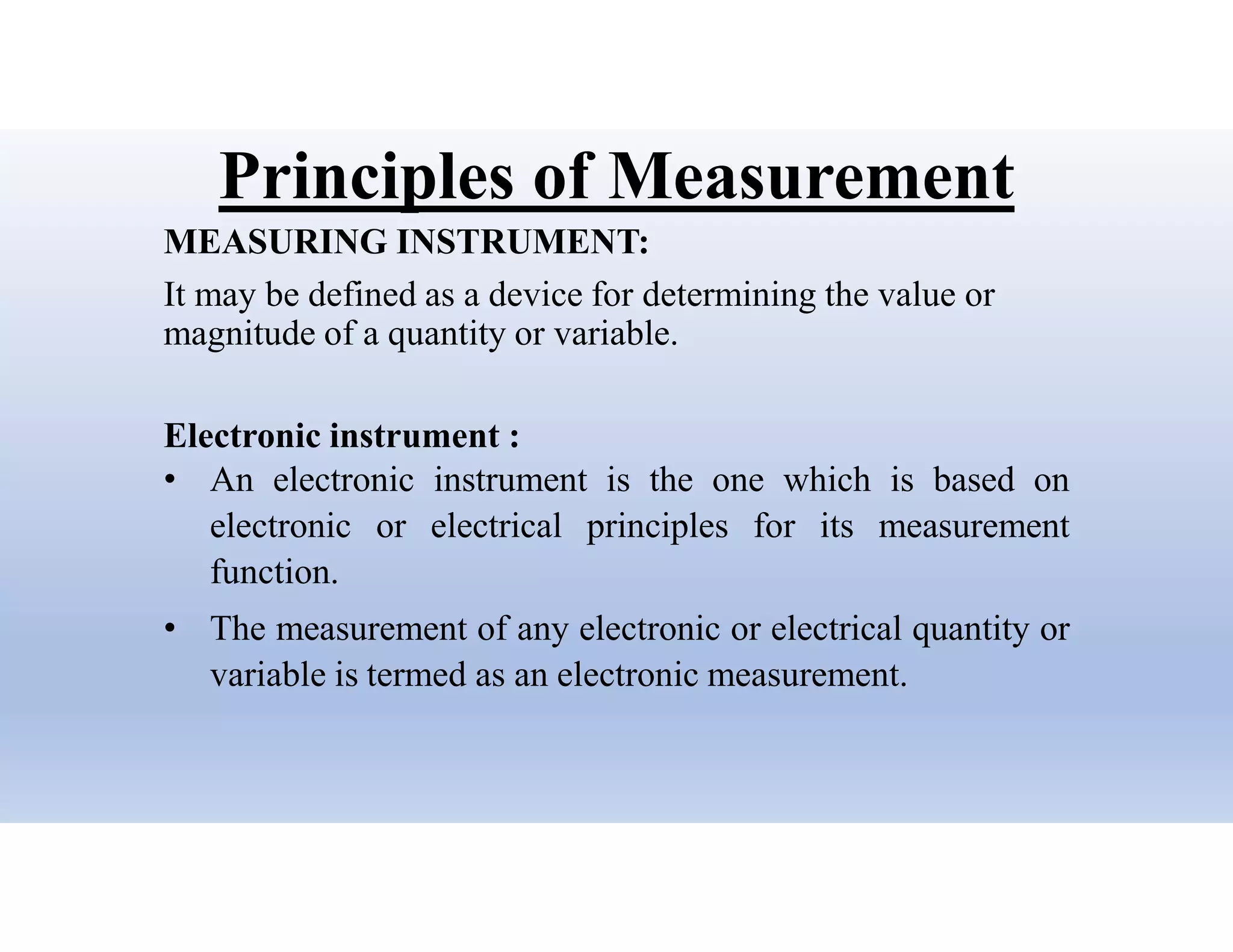 1. principles of measurement | PDF