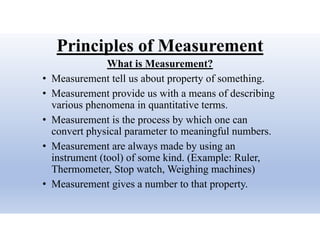 1. principles of measurement | PDF