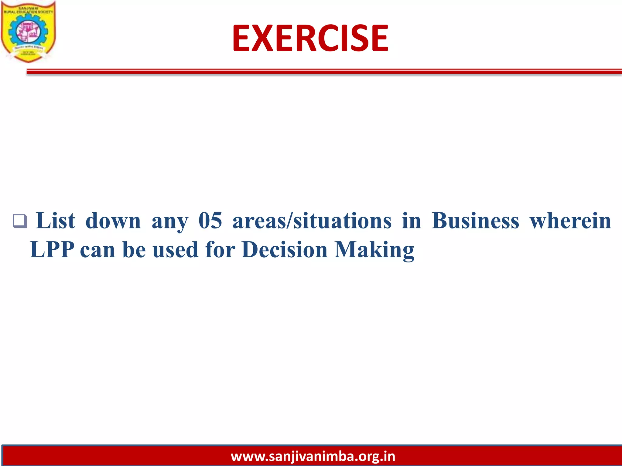 11 Ds Introduction To Linear Programing Problem Ppt Free Download