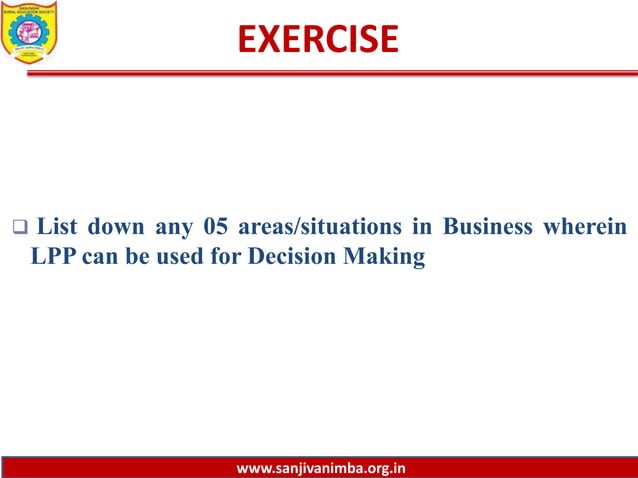 1.1 ds introduction to linear programing problem | PPT