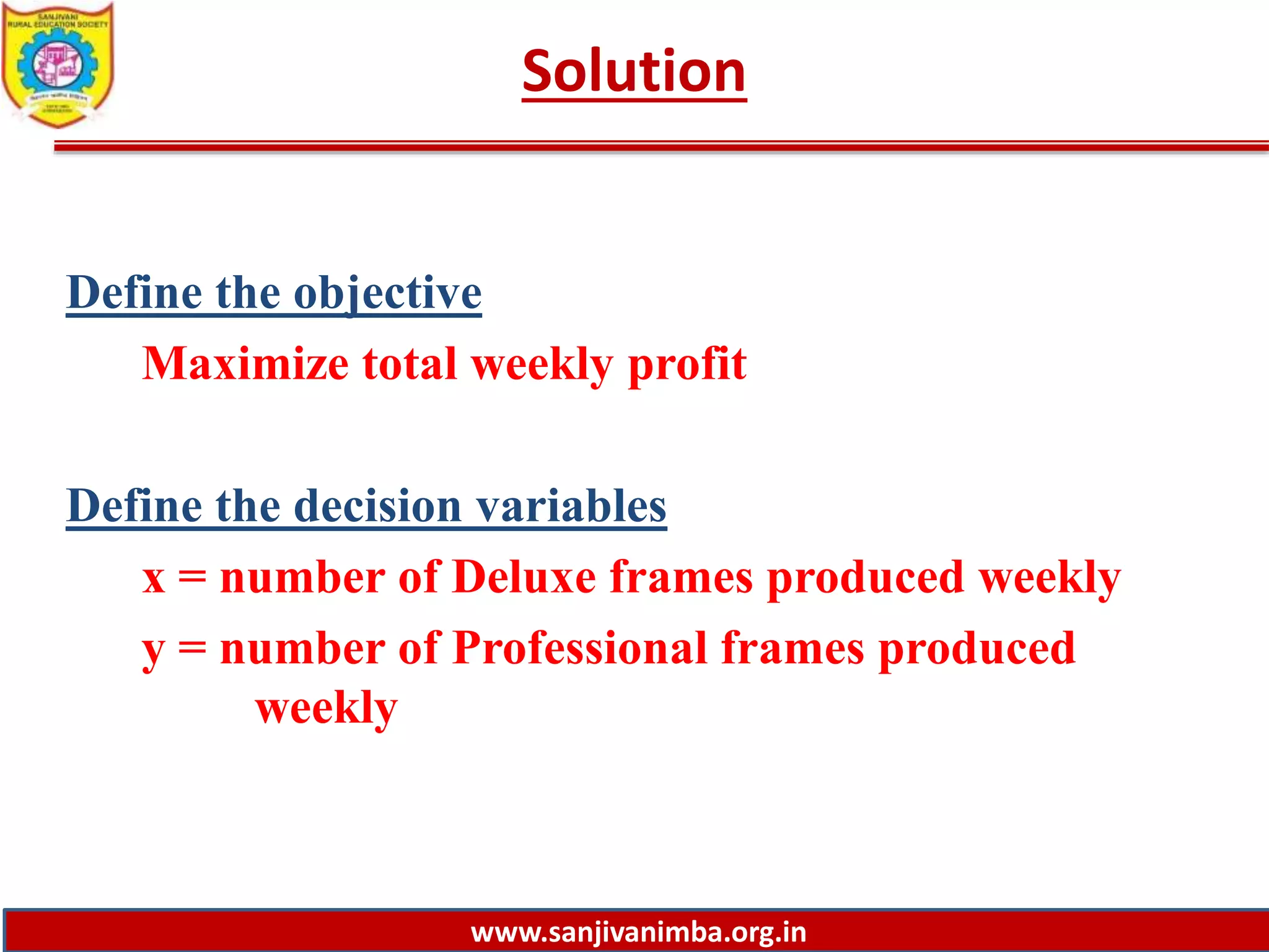 1.3 ds case 1 lpp model formulation | PPT