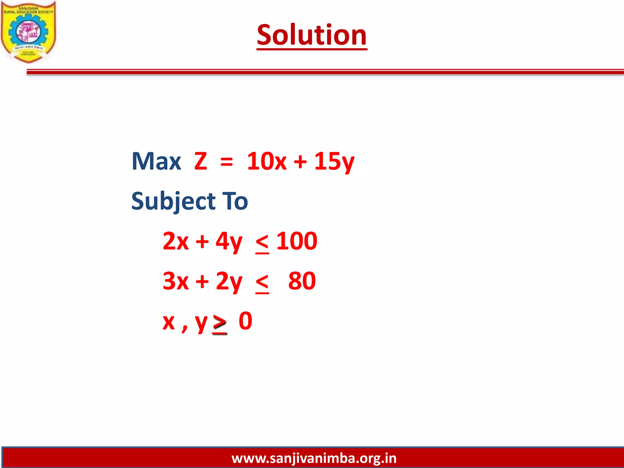 1 3 Ds Case 1 Lpp Model Formulation Ppt