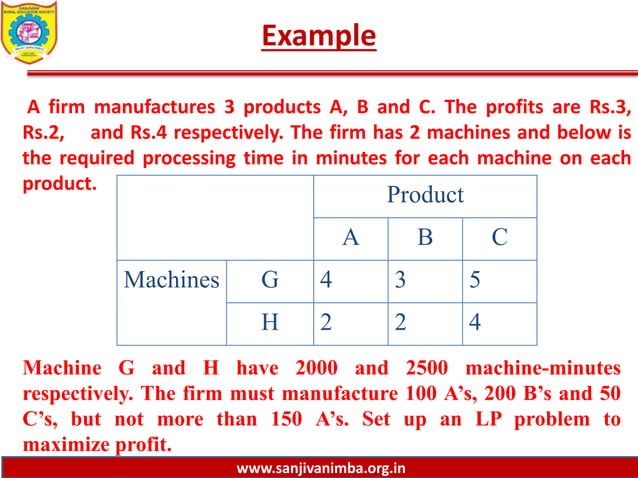 14 Ds Case 2 Lpp Model Formulation Ppt 