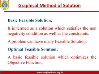 1.6 ds graphical solution linear programing problem | PPT