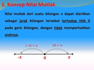 MTW/1B.persamaan linear satu variabel yang memuat nilai mutlak | PPT