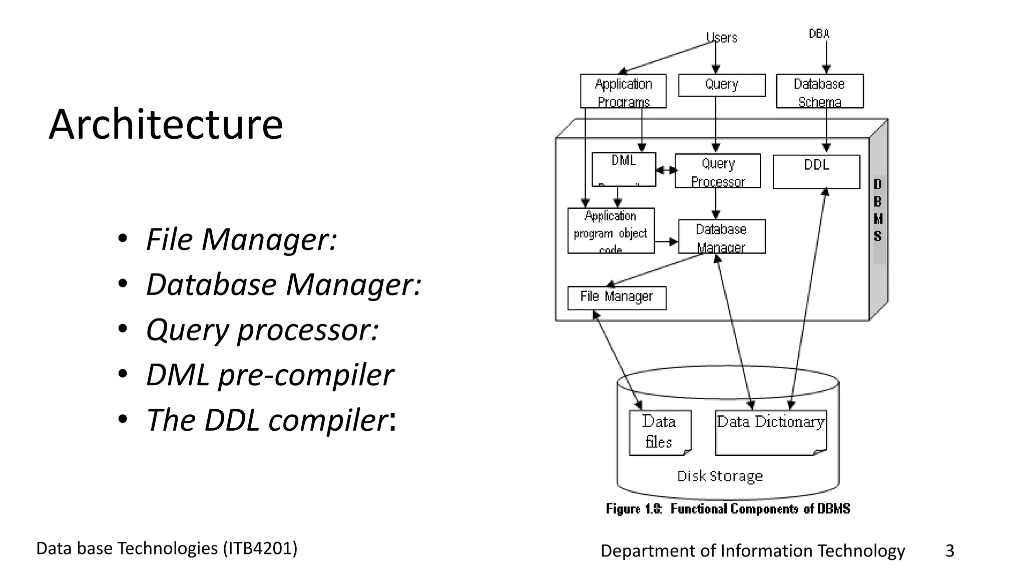 Database system structure | PPTX | Databases | Computer Software and Applications